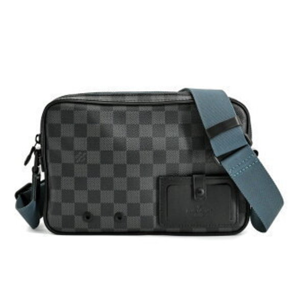 Louis Vuitton | Bags | Louis Vuitton Alpha Messenger Shoulder Bag Black ...